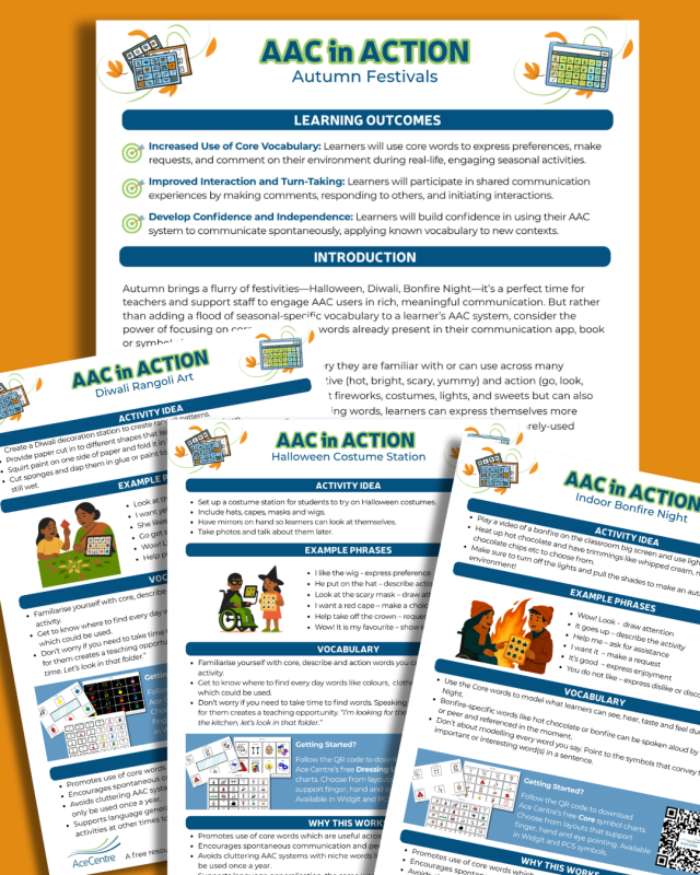 AAC in Action: Autumn Festivals | Ace Centre